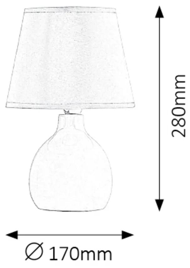 Rabalux INGRID stolní lampičkamax. 1x40W | E14 | IP20 - zelená