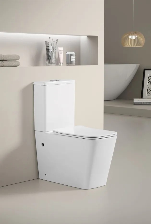Erga Jotta, WC kombi mísa 640x365x820 mm, Rimless + toaletní sedátko, bílá lesklá, ERG-V03-JOTTA-RIM-WH