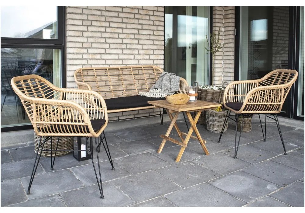 Nordic Experience Hnědá jídelní židle Corma z umělého ratanu