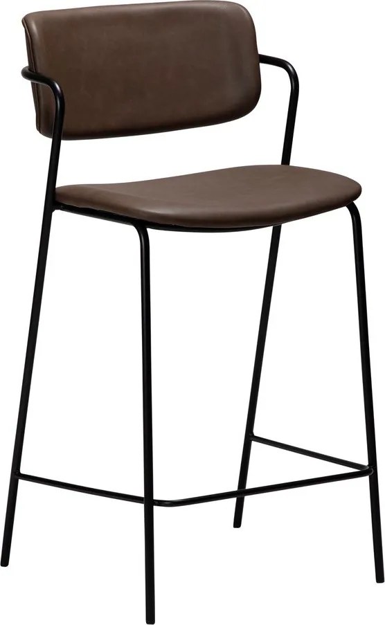 Hnědá barová židle (výška sedáku 67,5 cm) Zed – DAN-FORM Denmark