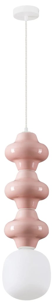 LED růžovo-bílé moderní svítidlo Clio