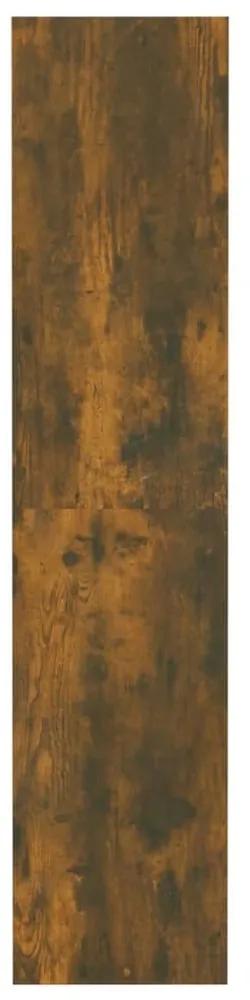 Petromila Knihovna / dělicí stěna kouřový dub 80x30x135 cm dřevotříska