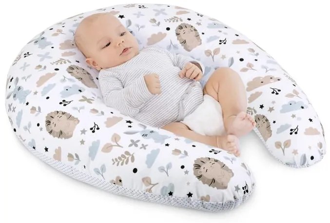 Bellatex Kojicí polštář s povlakem na zip po obvodu 180 cm ježeček