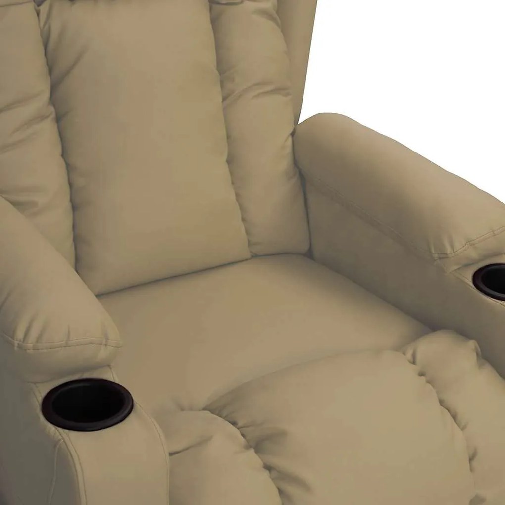 Masážní křeslo cappuccino umělá kůže 339077