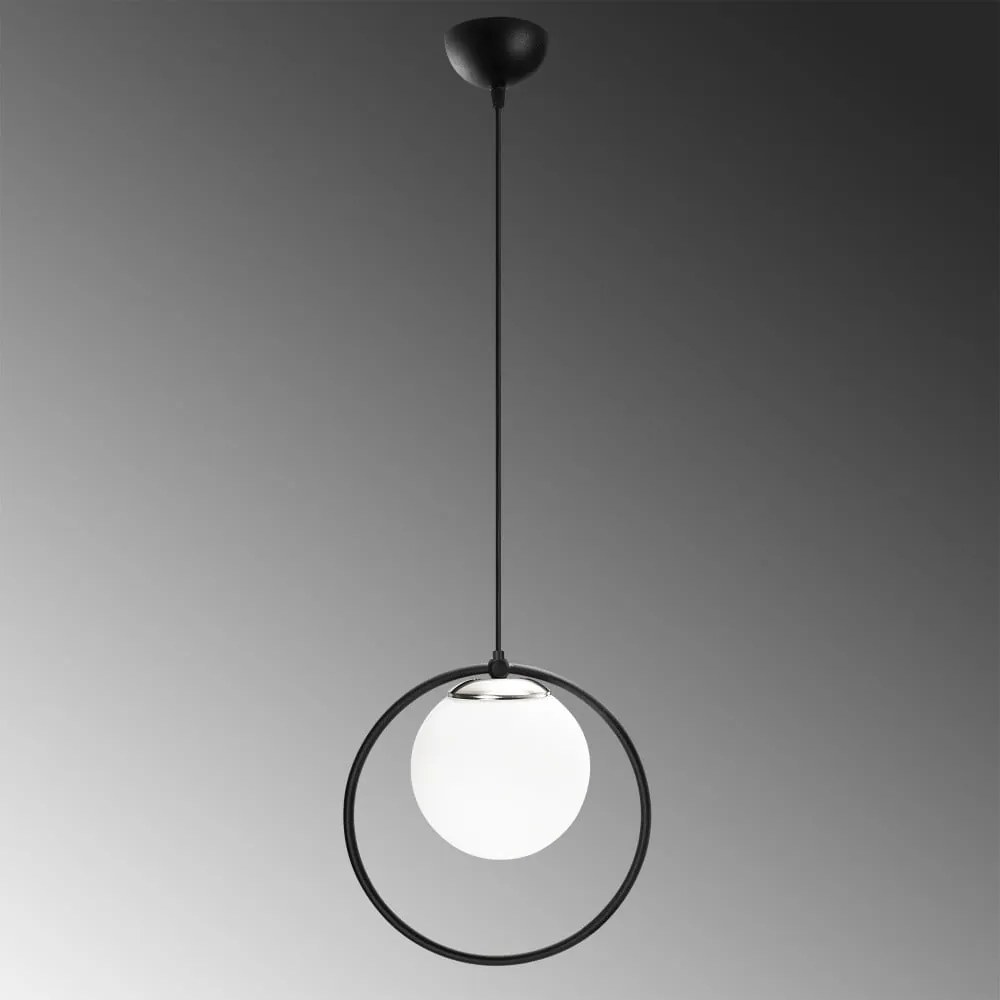 Černé kovové závěsné svítidlo Opviq lights Vivi