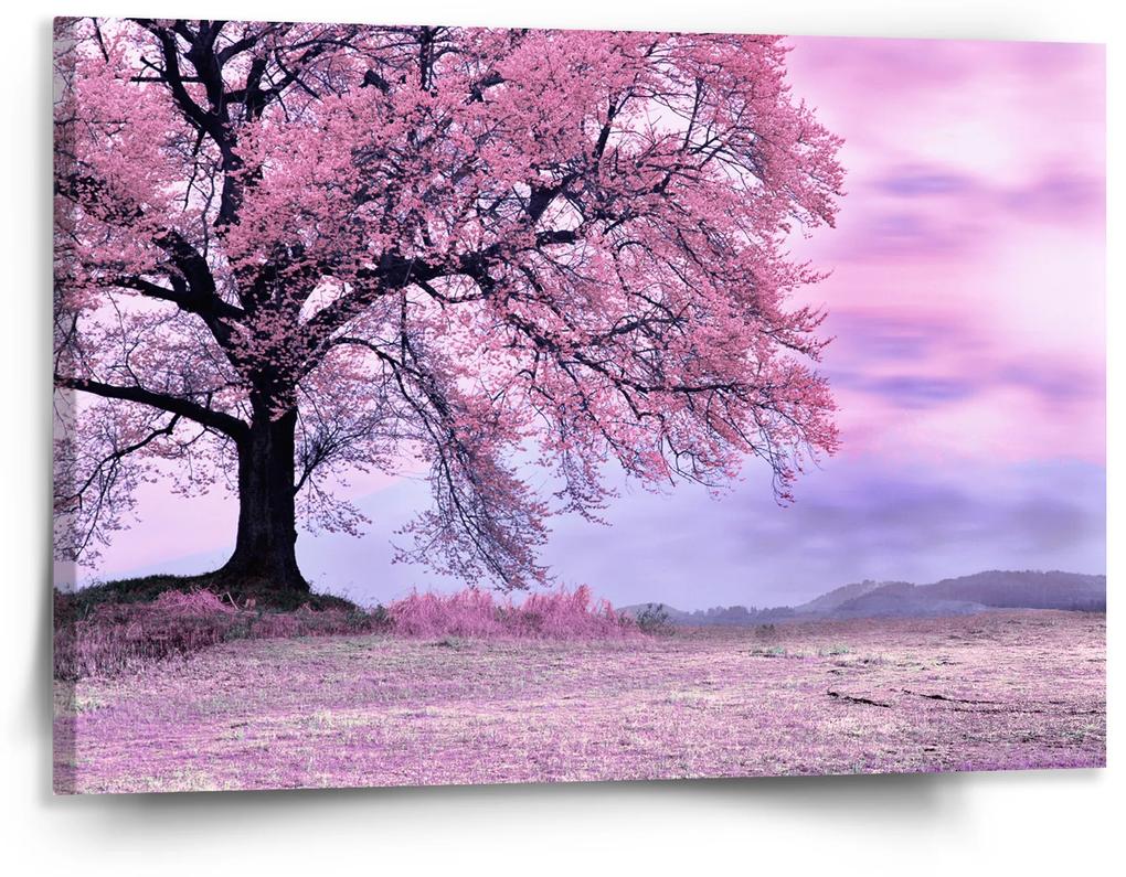 Obraz SABLIO - Růžový strom 150x110 cm