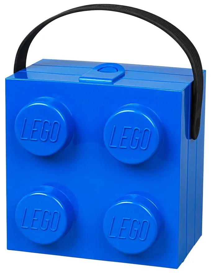 Modrý úložný box s rukojetí LEGO® Biano.cz
