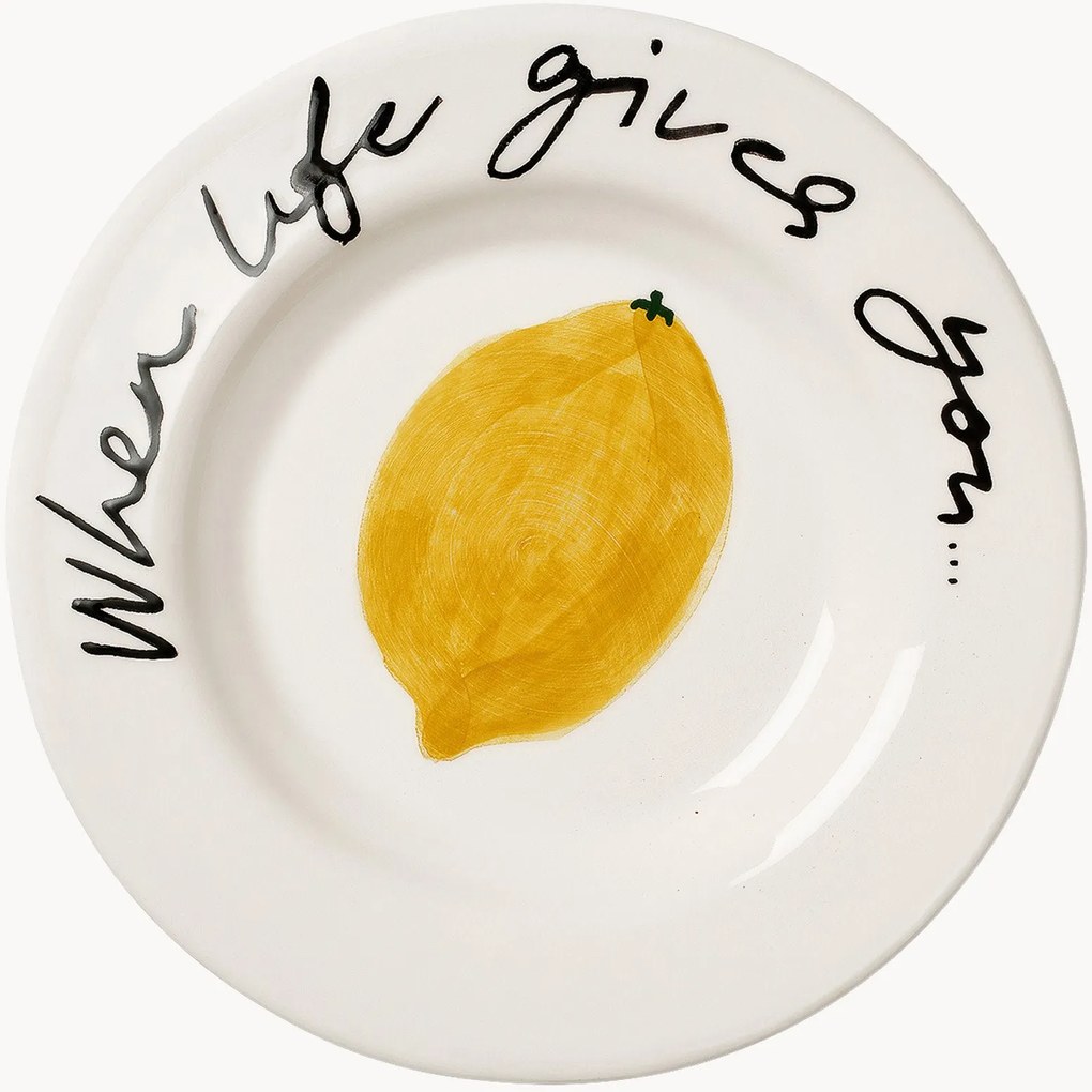 Ručně vyrobený dezertní talíř Lemon