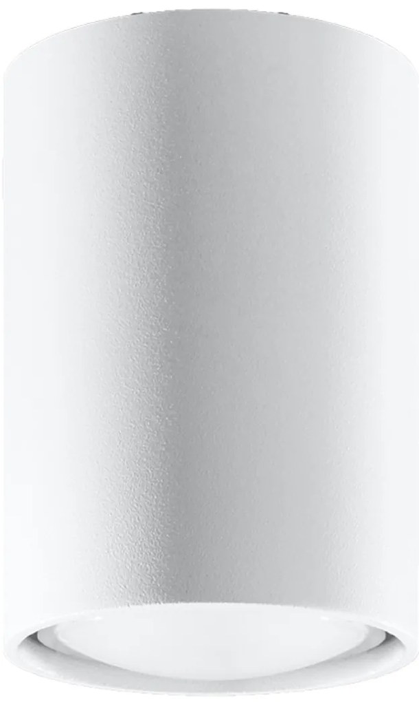 Stropní svítidlo Lagos, 1x bílé kovové stínítko, (10 cm)