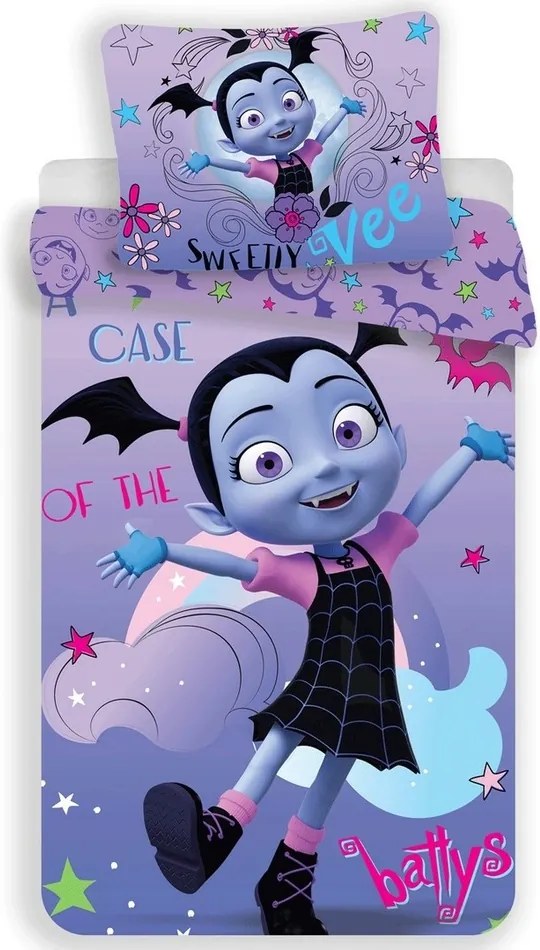 Jerry Fabrics Dětské bavlněné povlečení Vampirina, 140 x 200 cm, 70 x 90 cm