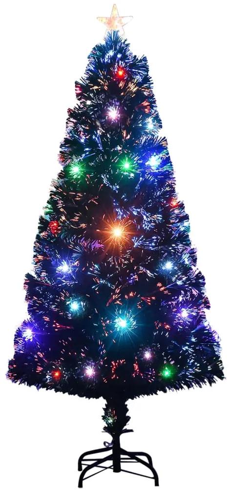 284300 vidaXL Vánoční stromek se stojanem a LED 120 cm optické vlákno
