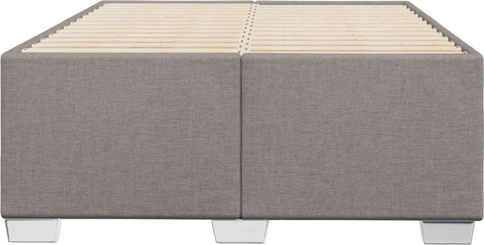 Rám postele bez matrací taupe 120x190 cm textil 3284461