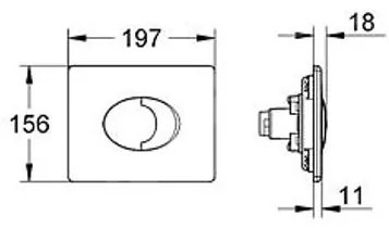 Grohe Skate Air Ovládací tlačítko 42305SH0