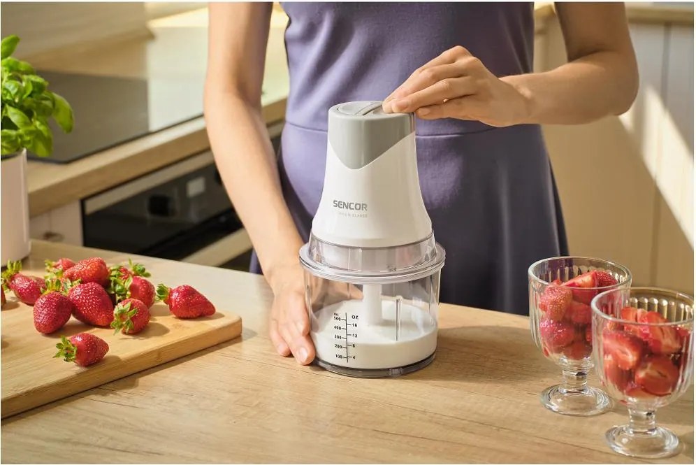 Sencor SCB 3000WH – sekáček potravin 1 l, 400 W, bílý