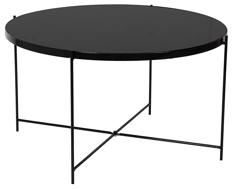 Konferenční stolek, sklo/kov KURTIS