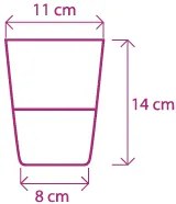 Samozavlažovací květináč Rosmarin šedá/antracit 11 cm