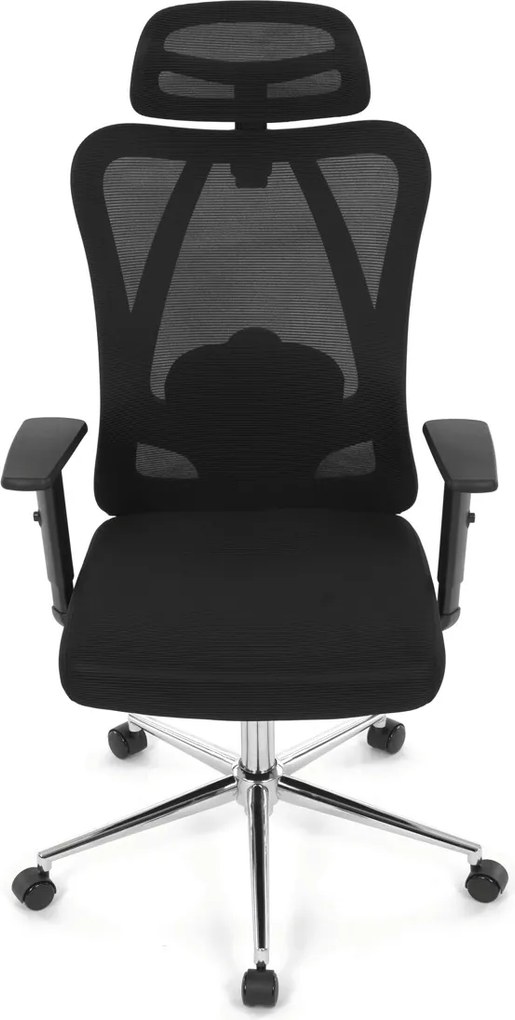 Ergonomická kancelářská židle FLEXIWORK - černá síťovina