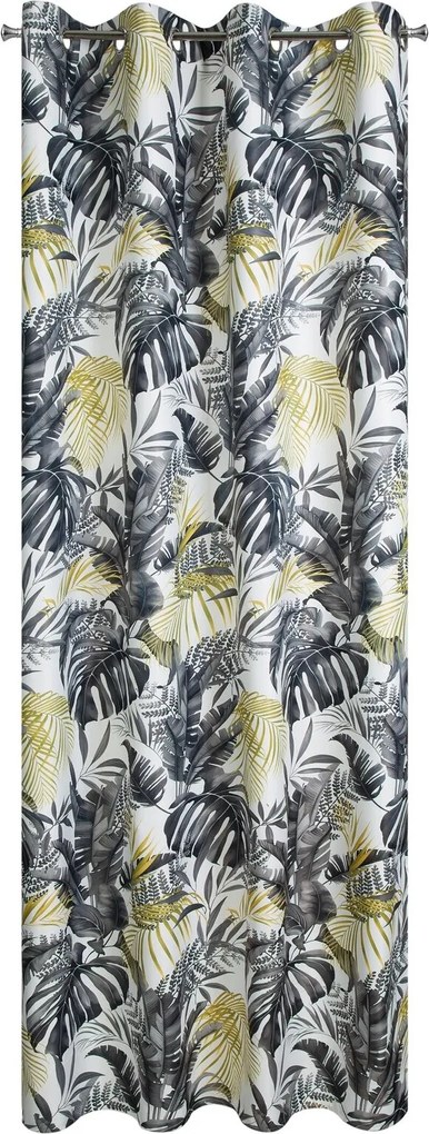 ZATEMŇOVACÍ ZÁVĚS NA KROUŽCÍCH NELLY 140X250 CM VZOROVANÁ