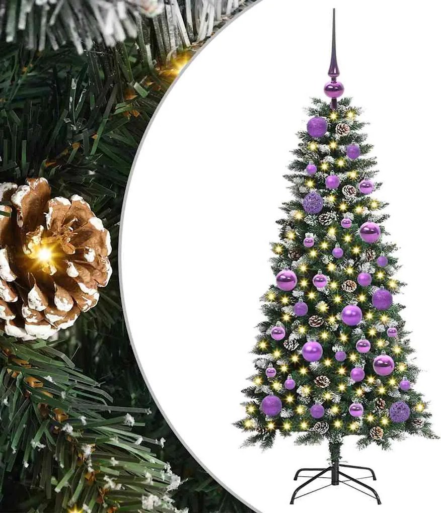 Umělý vánoční stromeček Zelená 120 cm PVC, plast a ocel 3395802