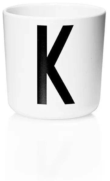 DESIGN LETTERS Dětský hrnek Ecozen Letters 200 ml F, bílá barva, plast