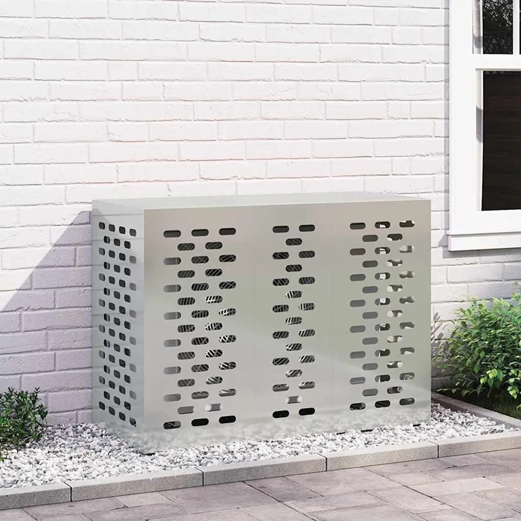 vidaXL Ochrana klimatizace Stříbrná 110 x 50 x 80 cm [865910] Barva: antracitová