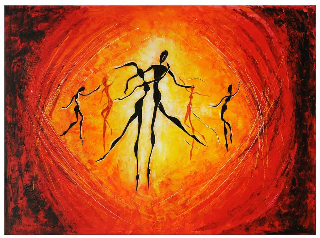 Gario Ručně malovaný obraz Nádherný tanec Rozměry: 70 x 100 cm