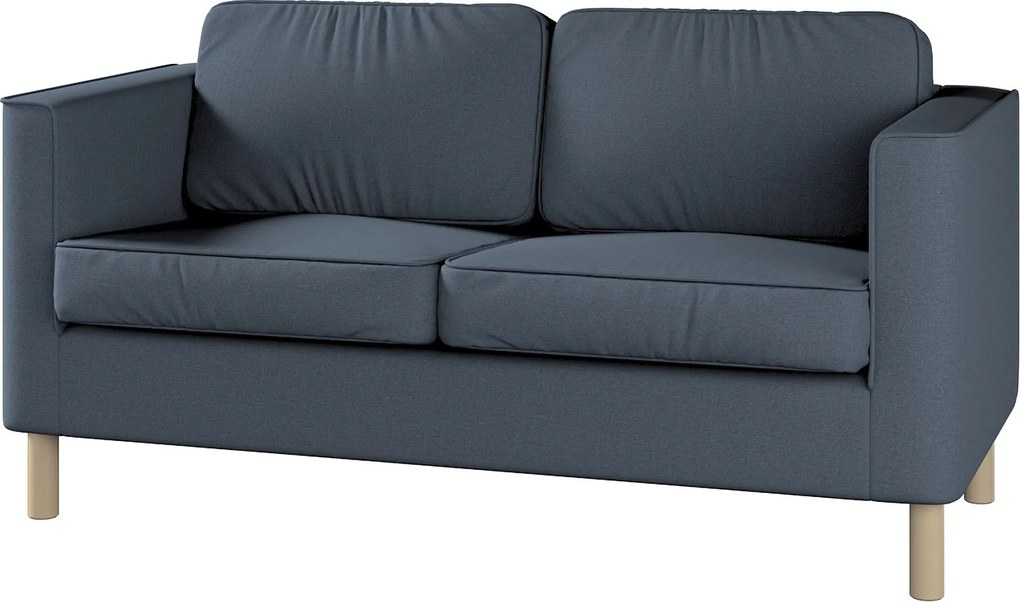 Potah na pohovku Pärup pro 2 místa barva modrá látka pletený vzor