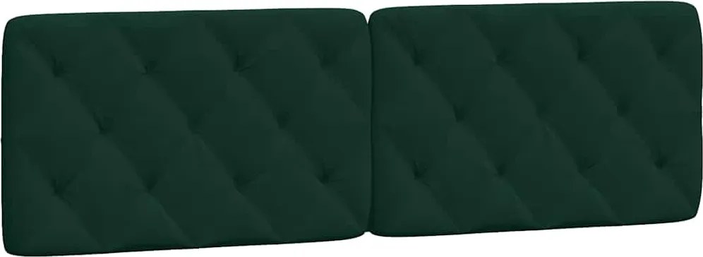 Postel s matrací tmavě zelená 160 x 200 cm samet 3208667