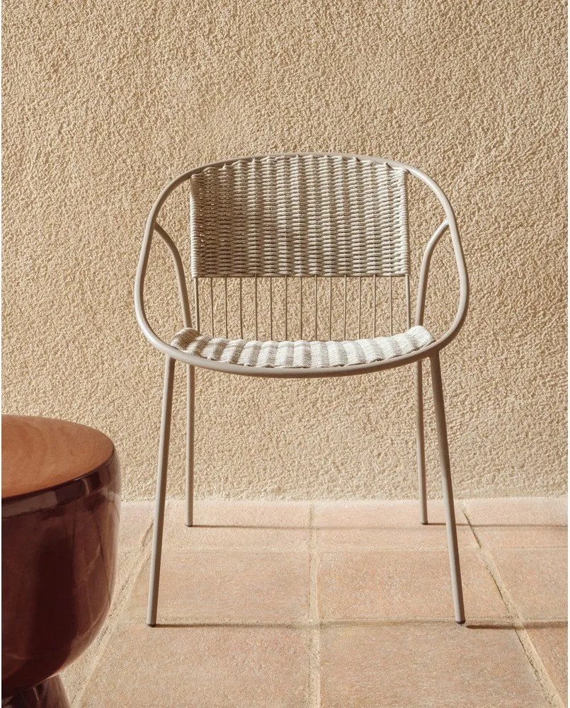 Taupe zahradní židle Atrani – Kave Home