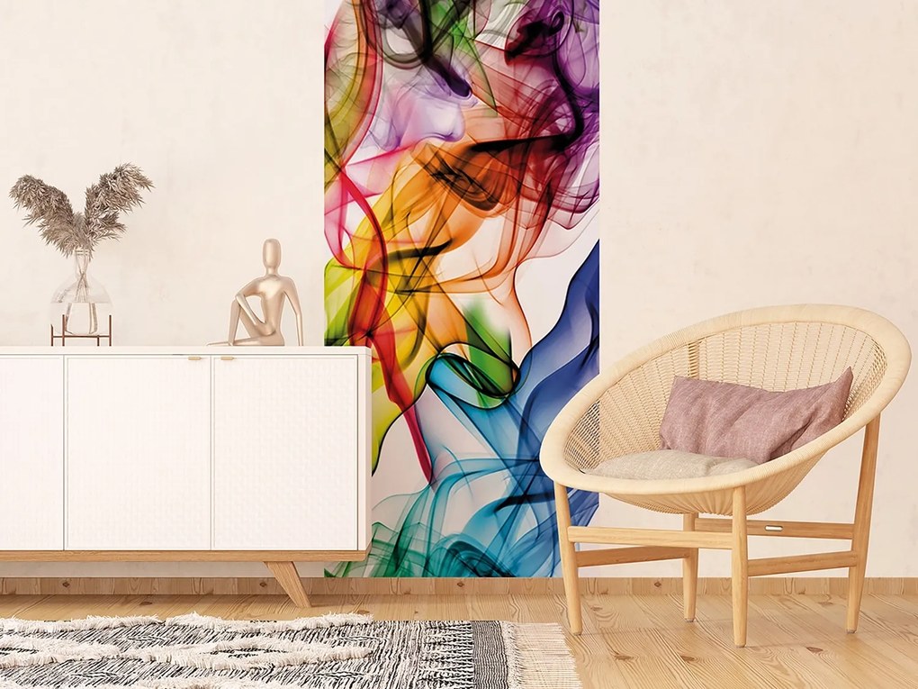 Vliesová fototapeta na zed' Barevný Kouř | 90 x 270 cm | DFTNVL3703
