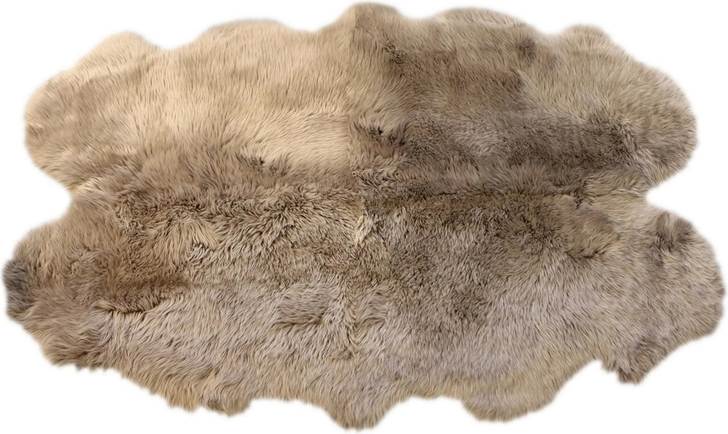 XXXLutz OVČÍ KOŽEŠINA, 105/180 cm, platinová - Kůže - 003580010660