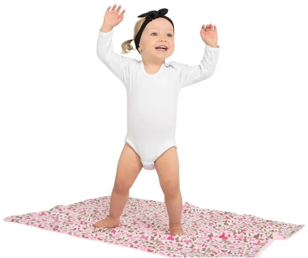 Dětská deka z Minky New Baby Zvířátka šedá 80x102 cm