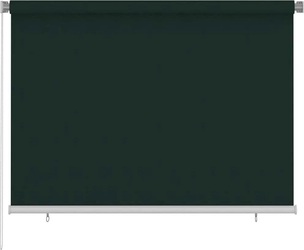 vidaXL Venkovní roletová žaluzie 90 % blokování UV 200 x 140 cm [43443] Barva: Tmavě zelená