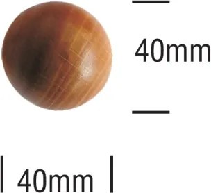 URBÁNEK Garnýže Komfort průměr 20 mm třešeň - 360 cm, Koule