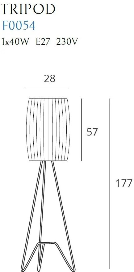 Maxlight Stojací lampa Maxlight F0054 TRIPOD