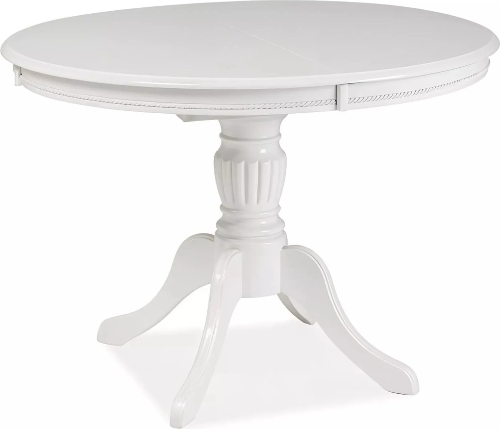 Jídelní rozkládací stůl Olivia 106/141 cm bílý