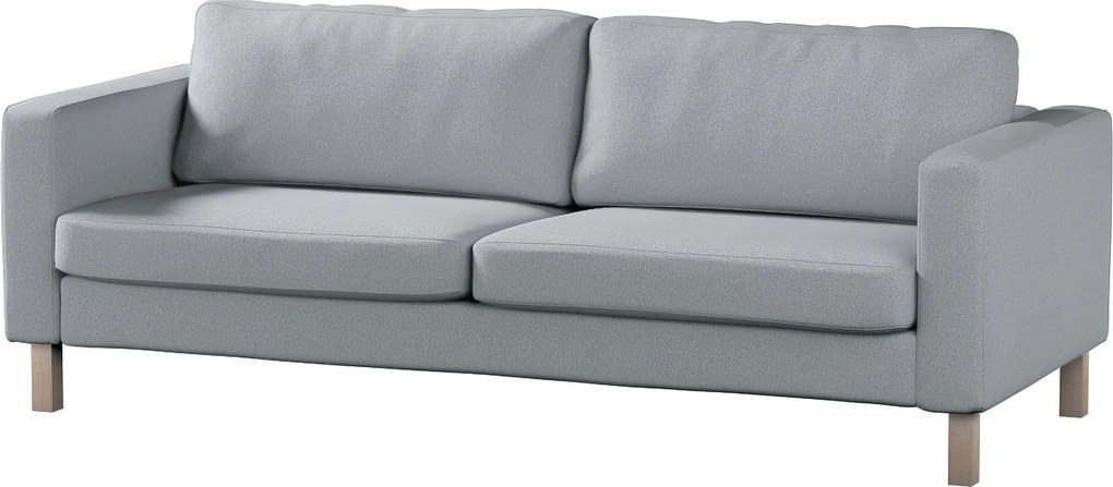 Potah na pohovku IKEA  Karlstad 3-místná, nerozkládací, krátký barva šedá látka pletený vzor