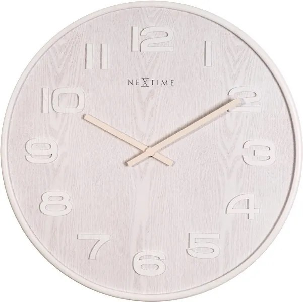 Designové nástěnné hodiny 3096wi Wood Wood Medium 35cm