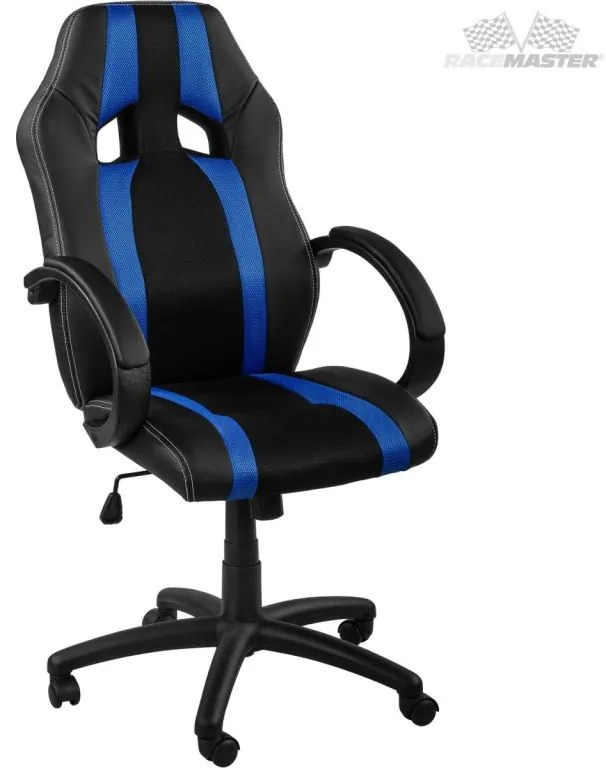 RACEMASTER® GS Tripes Series 39167 Kancelářská židle černá/modrá
