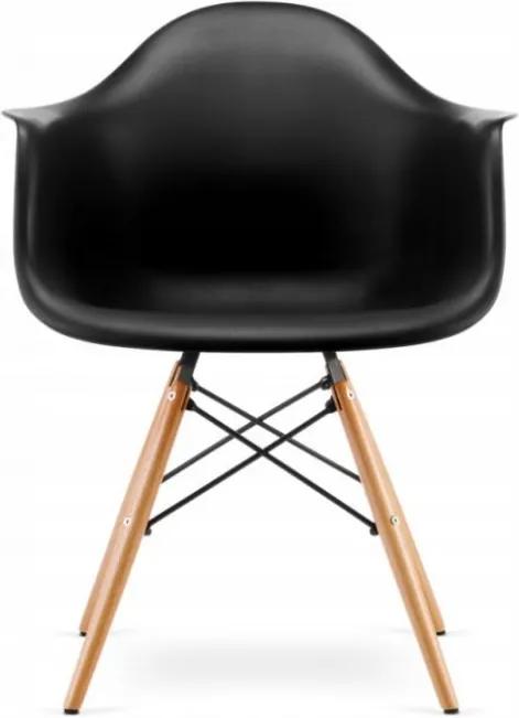Jídelní židle WAVE černá 4 ks