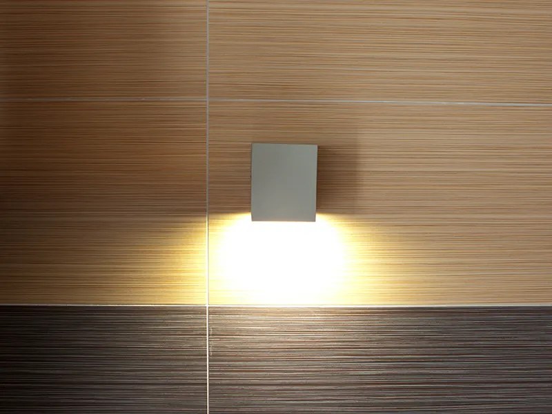 PANLUX Venkovní nástěnné LED svítidlo CANTO LED, šedá - teplá