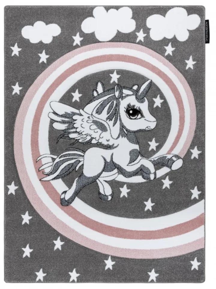 Dětský kusový koberec Pony šedý, Velikosti 200x290cm