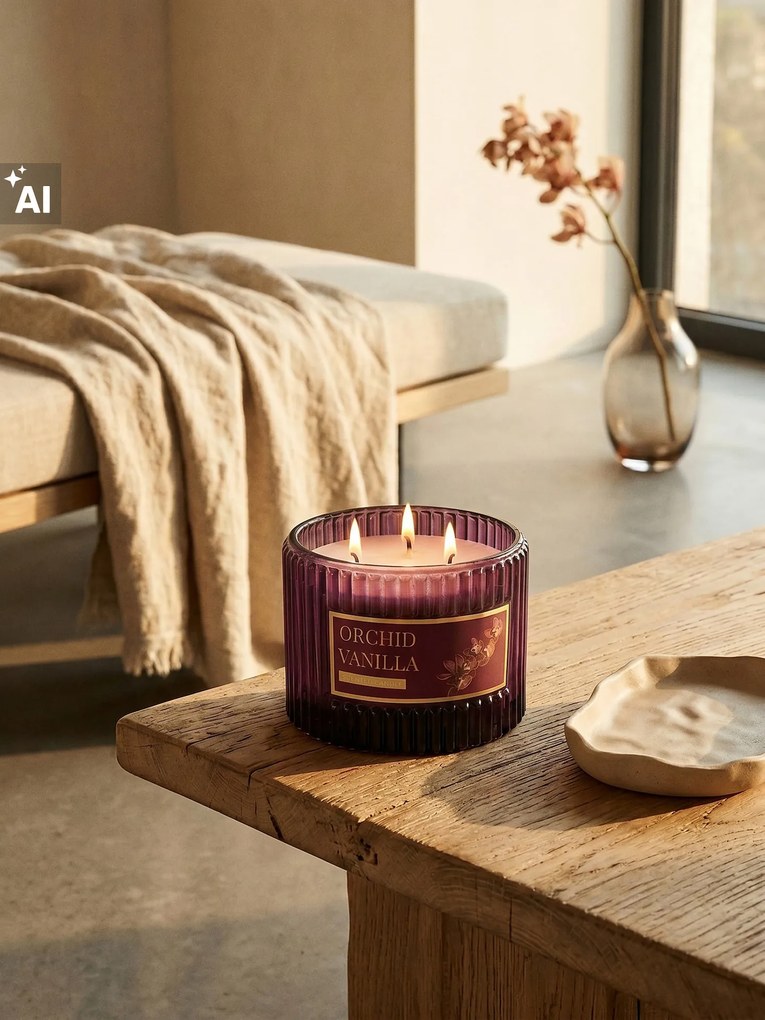 Sinsay - Vonná svíčka Orchid Vanilla - fialová