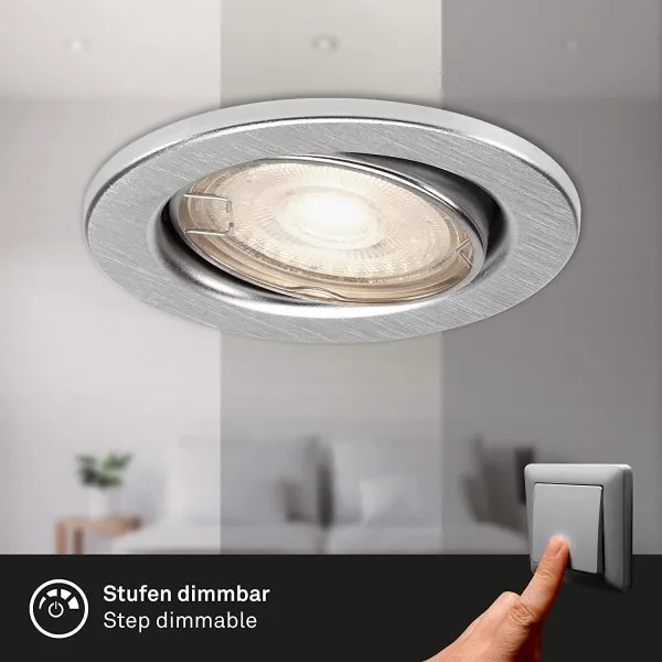 Briloner 7149-039-SADA 3xLED Stmívatelné koupelnové svítidlo 1xGU10/5W/230V IP23