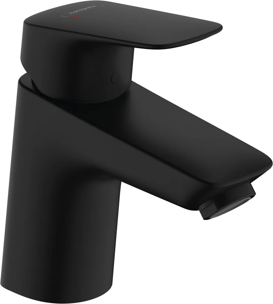 Hansgrohe Logis, umyvadlová baterie 70 s odtokovou soupravou s táhlem, černá matná, HAN-71070670