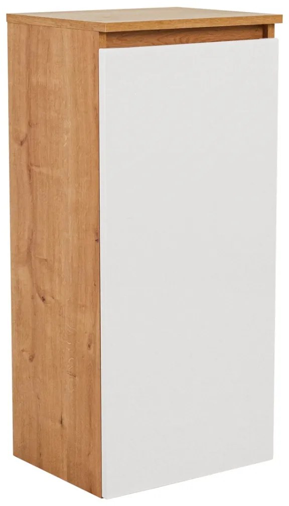 Comad Koupelnová skříňka s košem na prádlo Monako 811 1D dub Hamilton/bílá