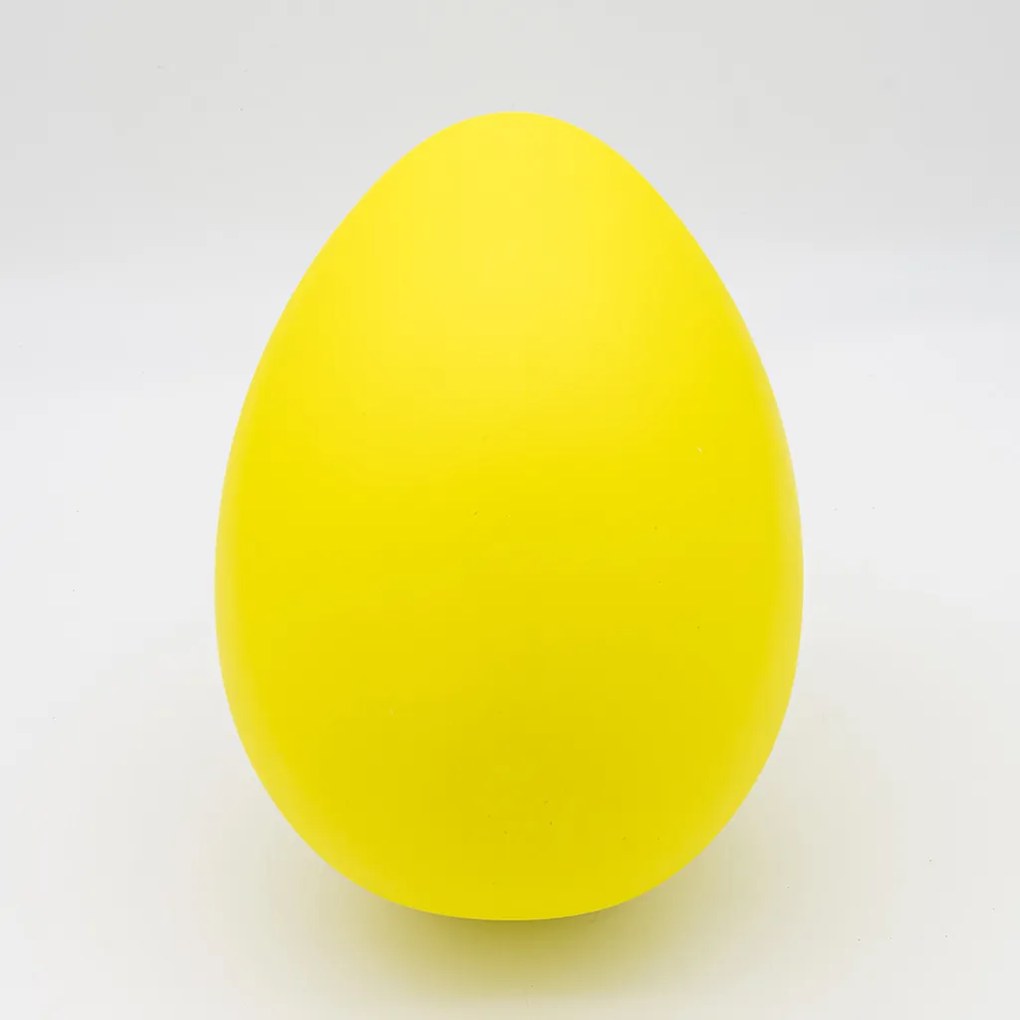 Velikonoční dekorace vajíčko, 30 cm, žluté, plast, venkovní