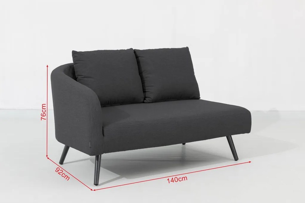 Doppler Melia LIKA-TEX® antracit - luxusní zahradní souprava - Rozbalené zboží (N603)