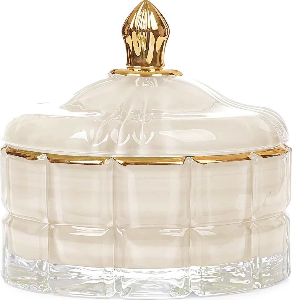 Côte Noire Art Deco svíčka Cream & Gold s vůní Blonde Vanilla