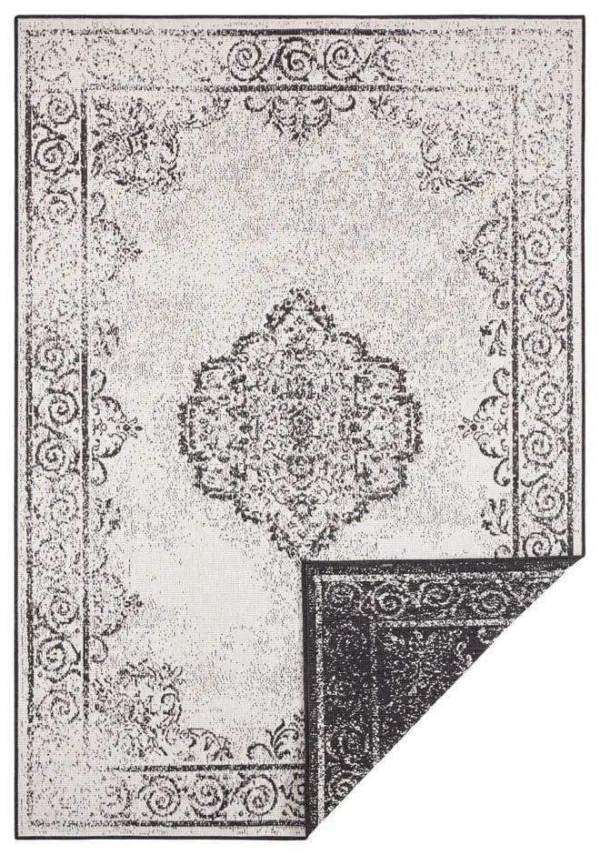 Černo-krémový venkovní koberec NORTHRUGS Cebu, 200 x 290 cm